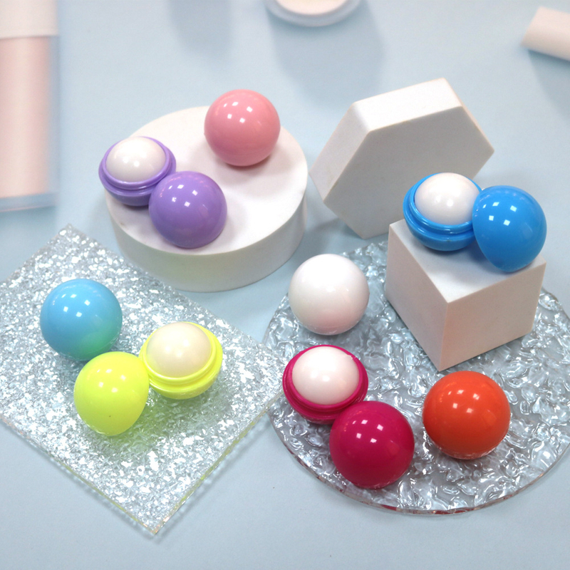 Ball Round Lipstick Lip Balm Organic Moisturizing Lip Care, Vanilla ...