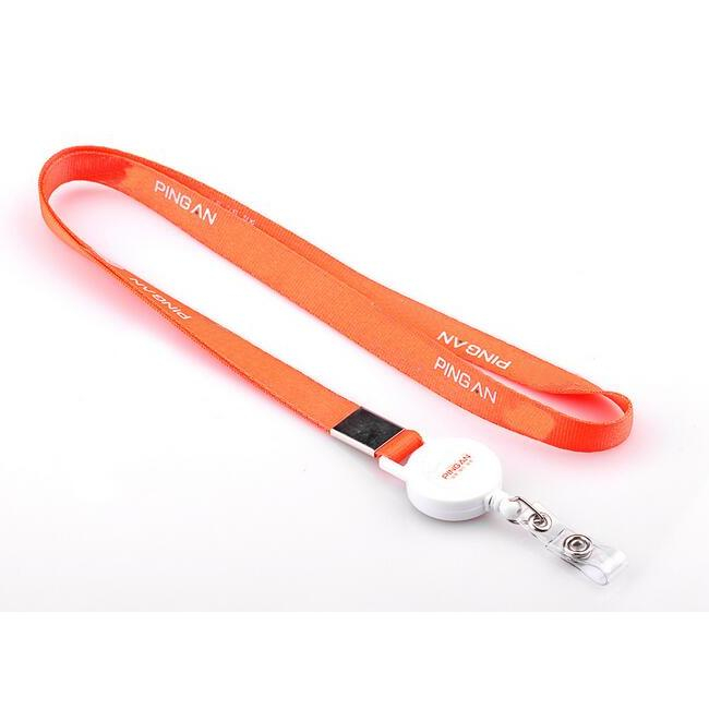 Promotional Badge Lanyard with Retractable Belt Clip - Buy custom badge ...