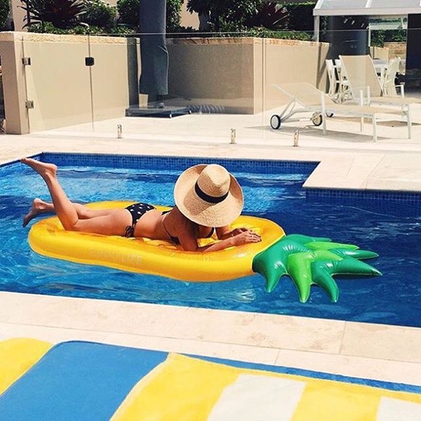 Inflatable Pool Float Pineapple Float Lounge for Adults Giant Pool Raft Slide Swimming - Buy ...