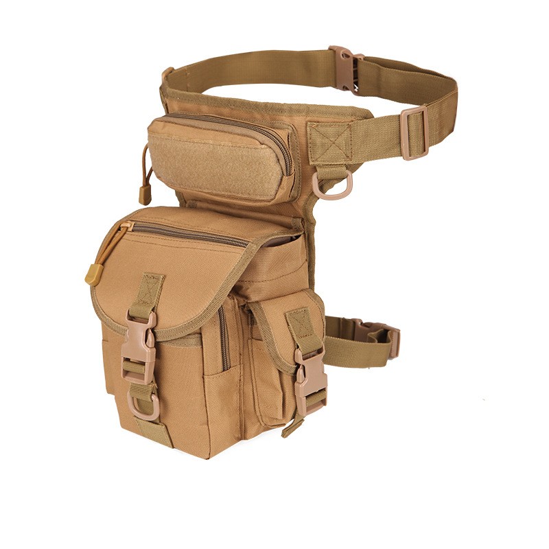 Tactical Drop Leg Bag For Men Black Crossbody Backpack Thigh Pouch ...